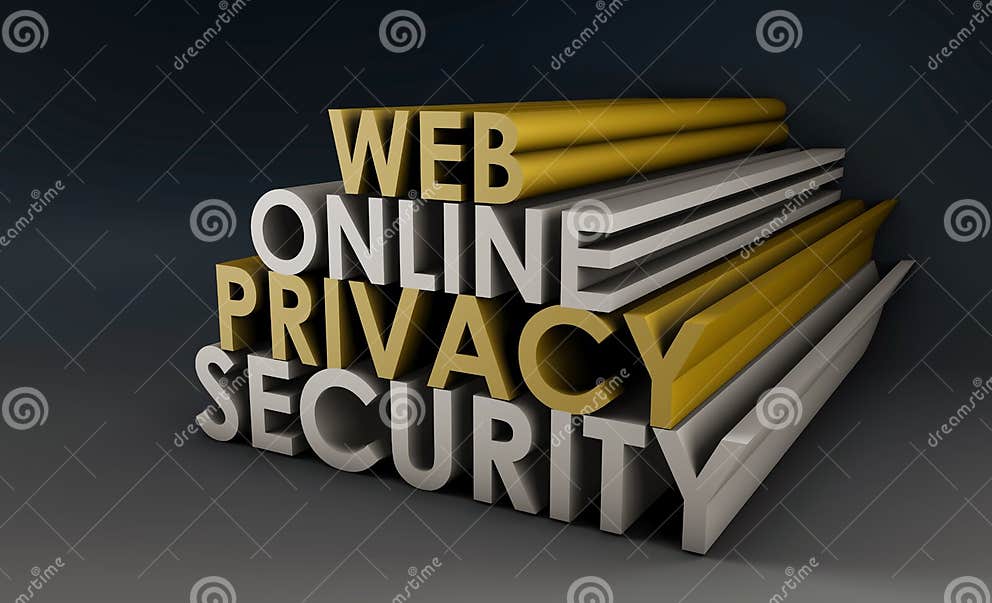 Web Privacy stock illustration. Illustration of browsing - 10564158
