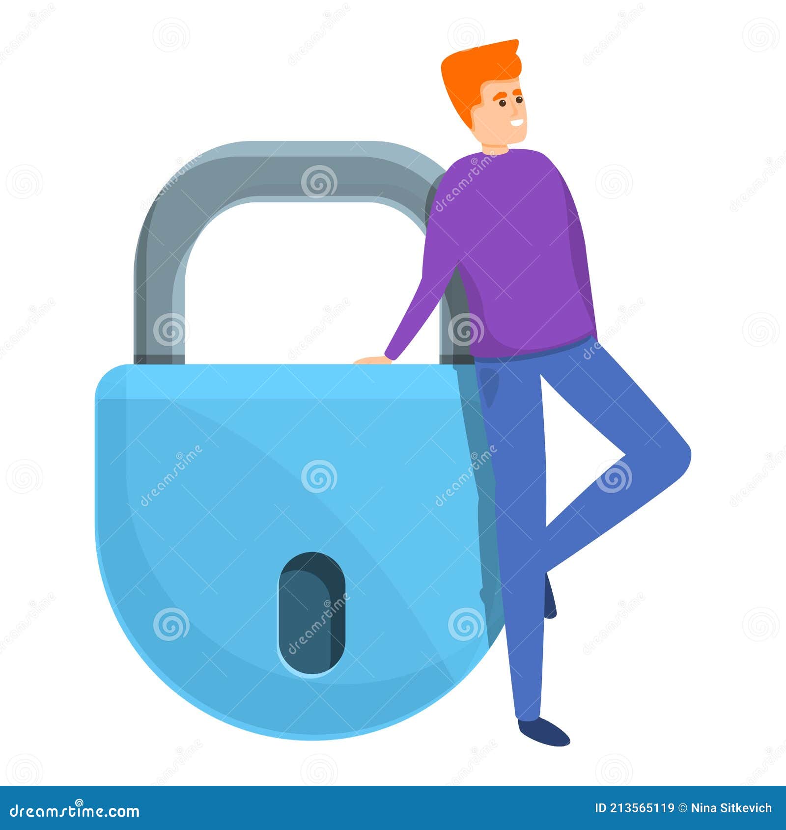Web Privacy Icon, Cartoon Style Stock Vector - Illustration of security ...