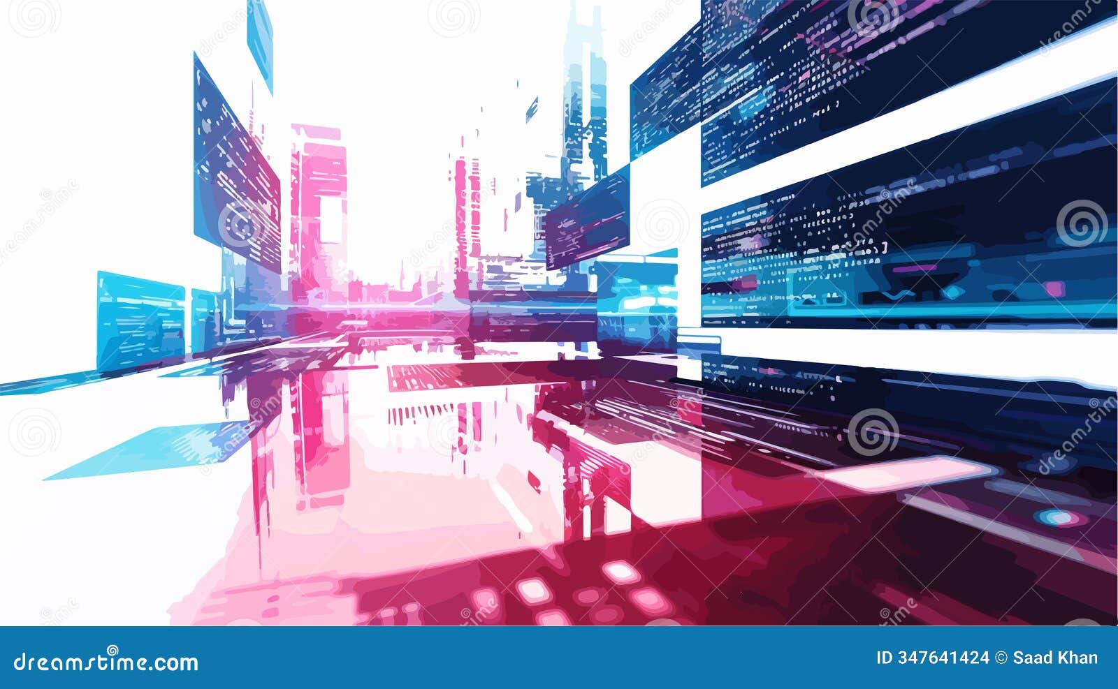 Abstract Web Programming Vector Concept Illustration Stock Vector ...