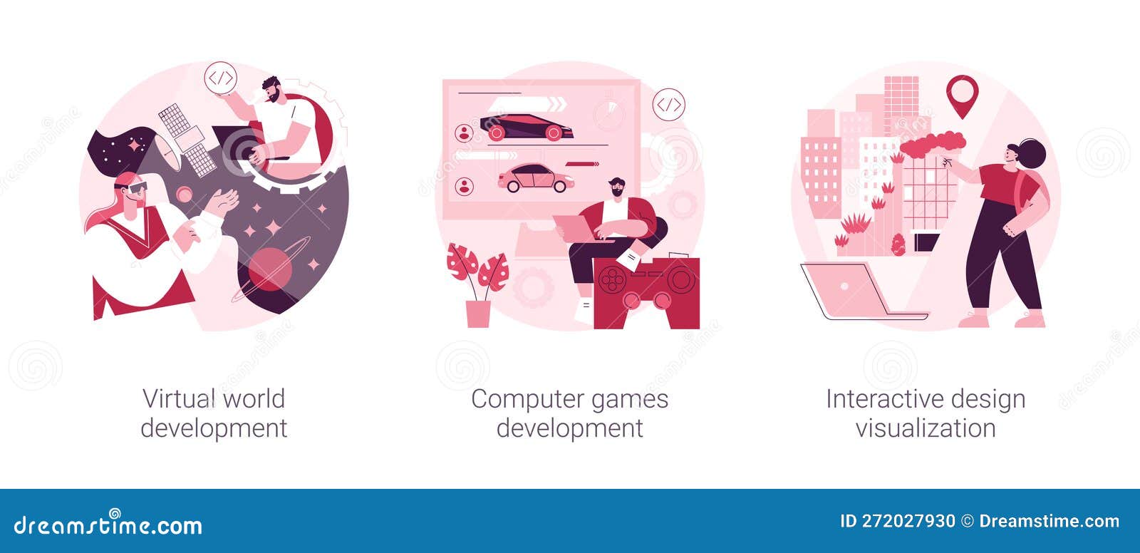 Web Programming Abstract Concept Vector Illustrations Stock Vector Illustration Of Icon