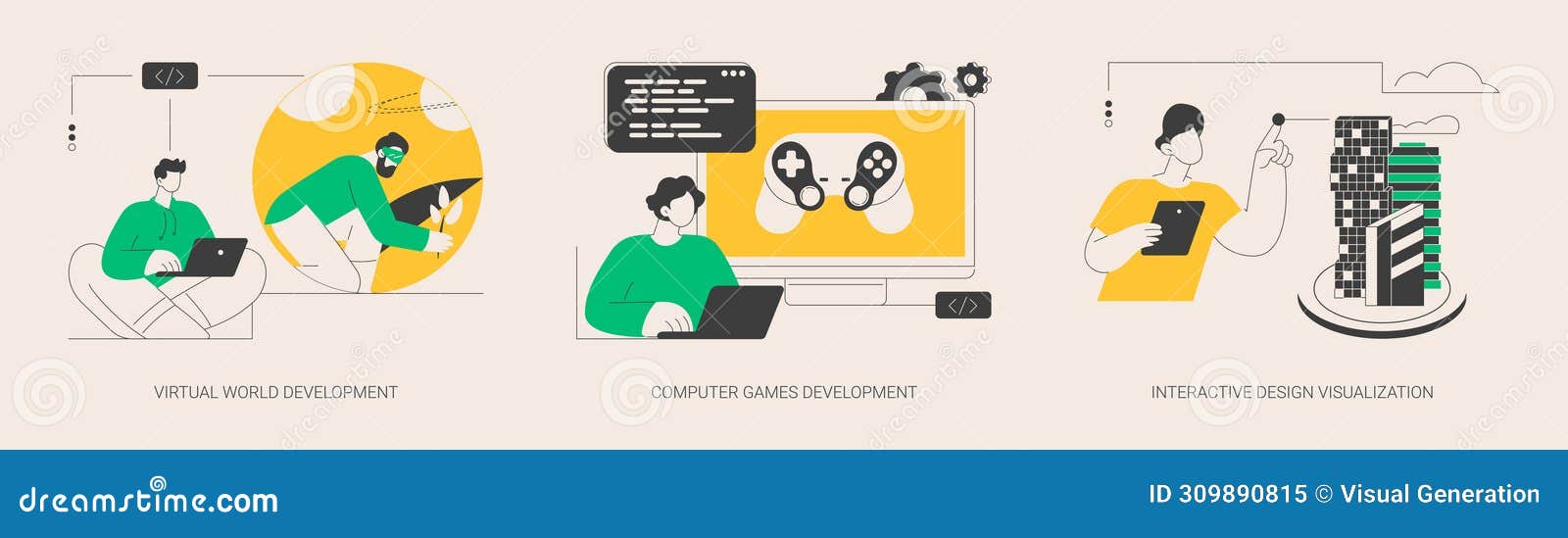 Web Programming Abstract Concept Vector Illustrations Stock Illustration Illustration Of