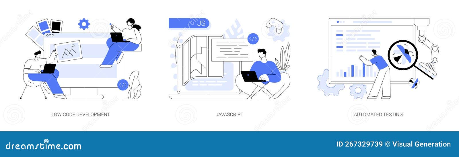 Web Programming Abstract Concept Vector Illustrations. Stock Vector ...