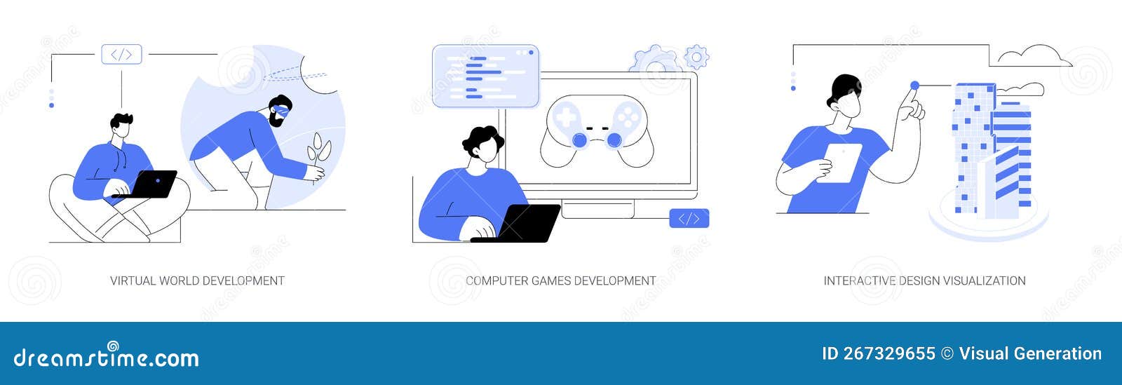 Web Programming Abstract Concept Vector Illustrations. Stock Vector ...