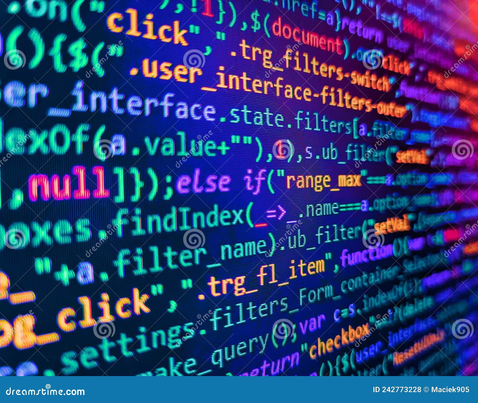 Web Programming And Bracket Technology Background Program Code Php Html Css Of Site Creative