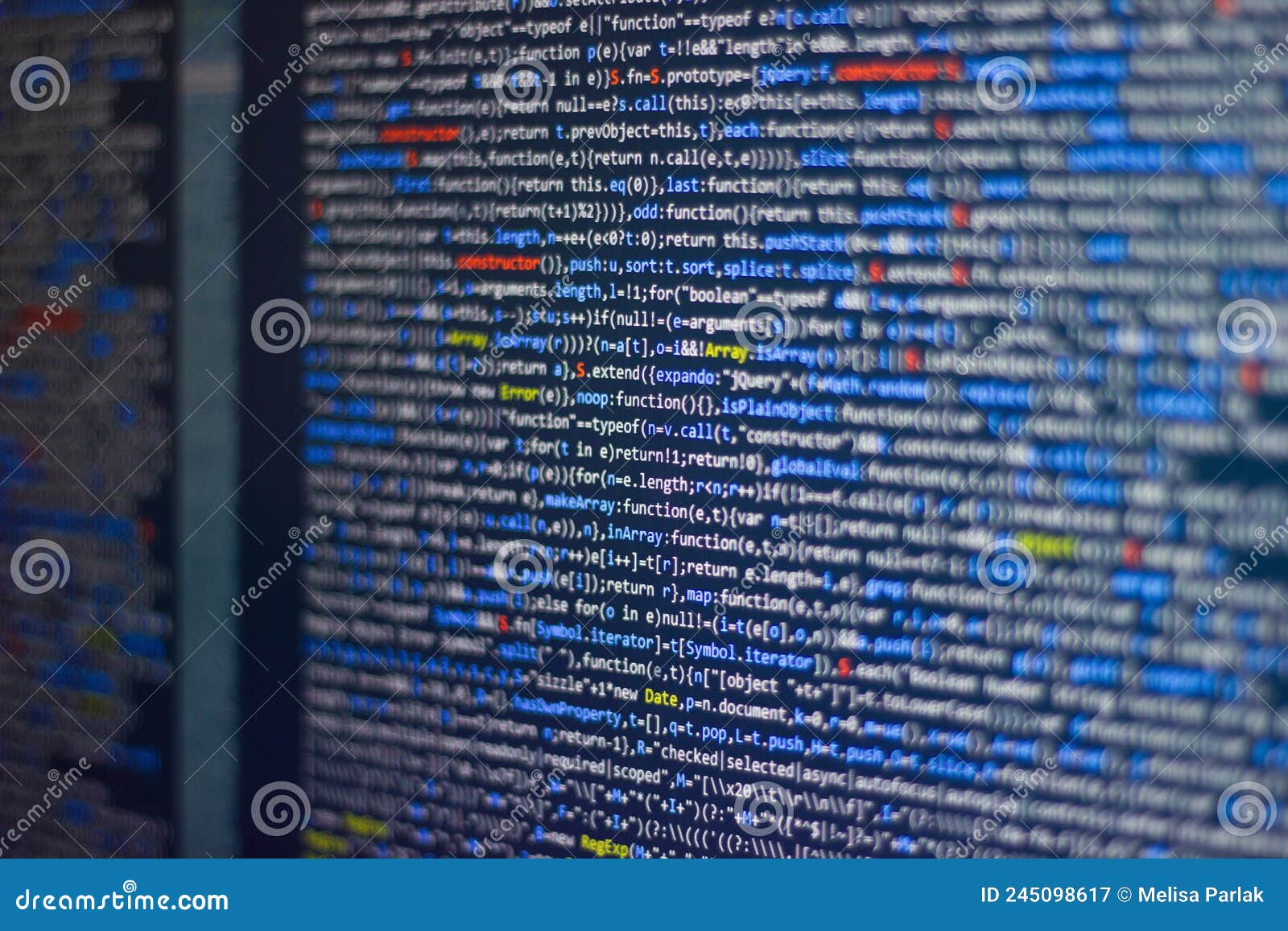 Web Programming Code Background with Javascript Stock Image - Image of ...