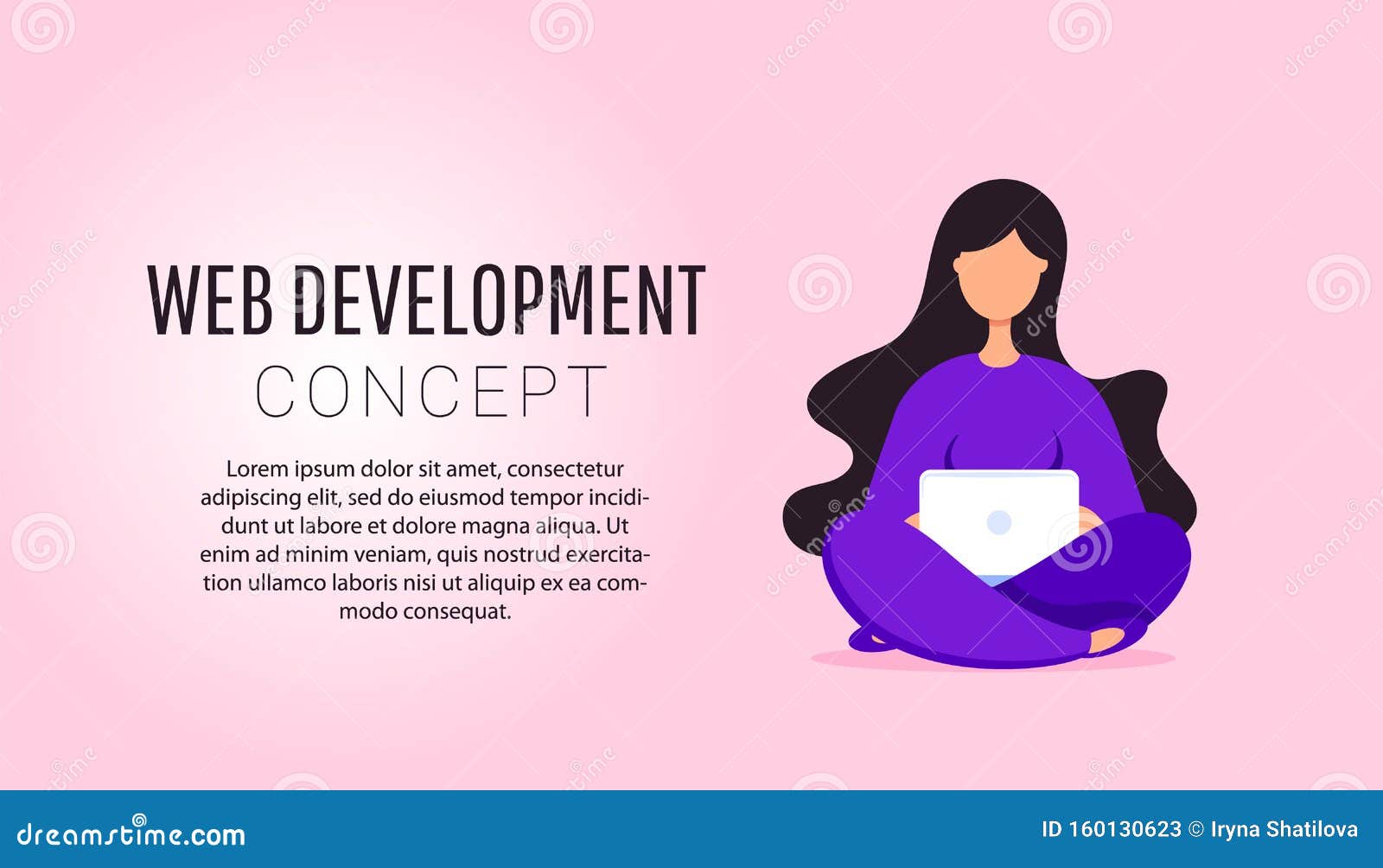 Modern Creative Vector Illustration of Young Programmer Coding a New ...