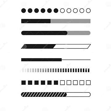 Web Progress Loader Interface Load Icon Upload Sign Symbol Download Element Network Shape Vector ...