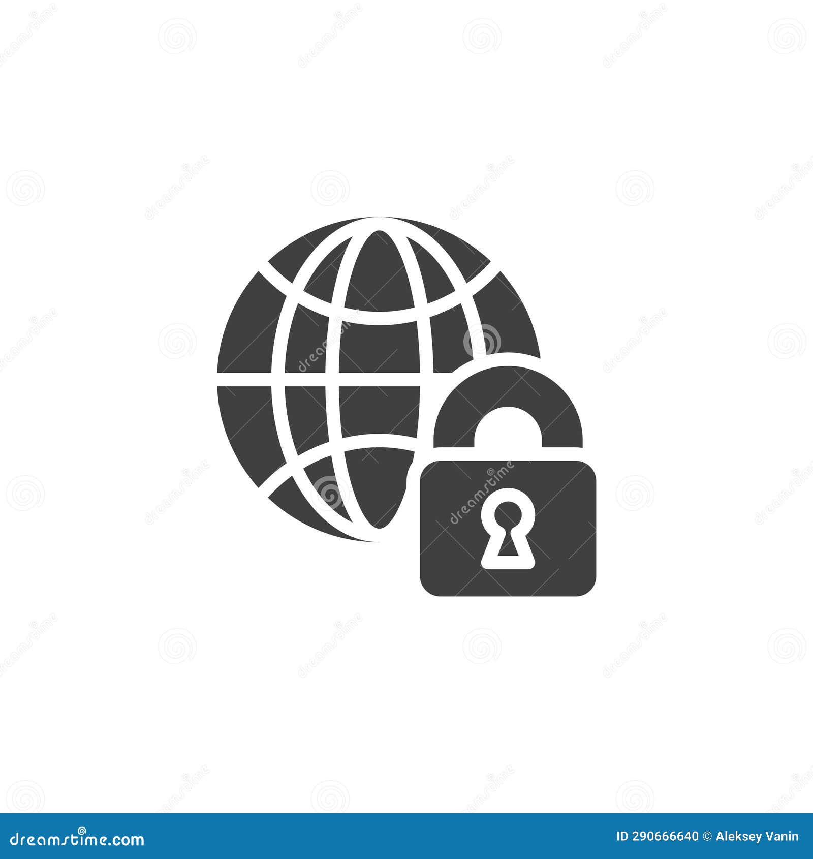 Web protection vector icon stock vector. Illustration of guard - 290666640