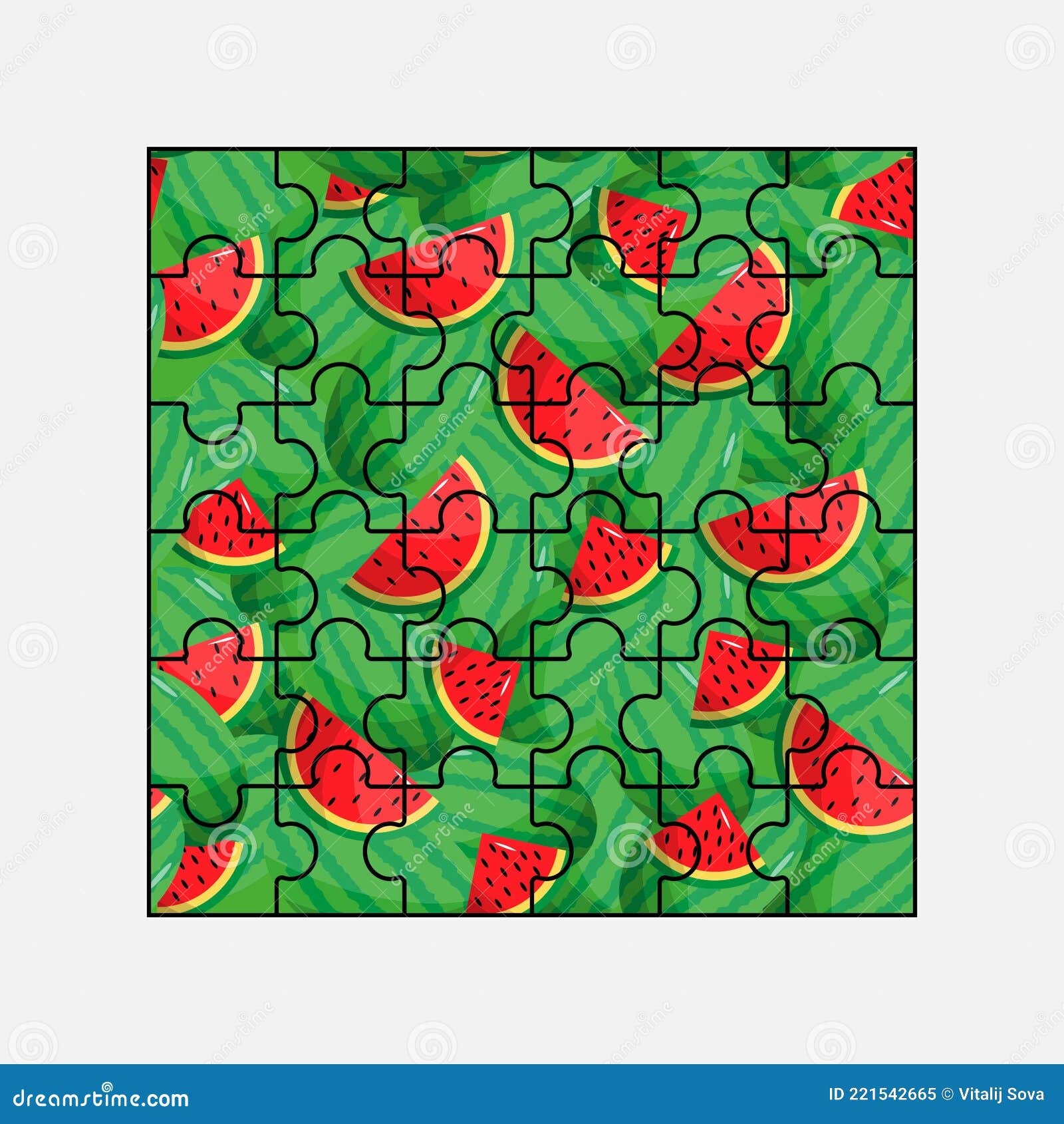 Puzzle grid template stock illustration. Illustration of graphic ...