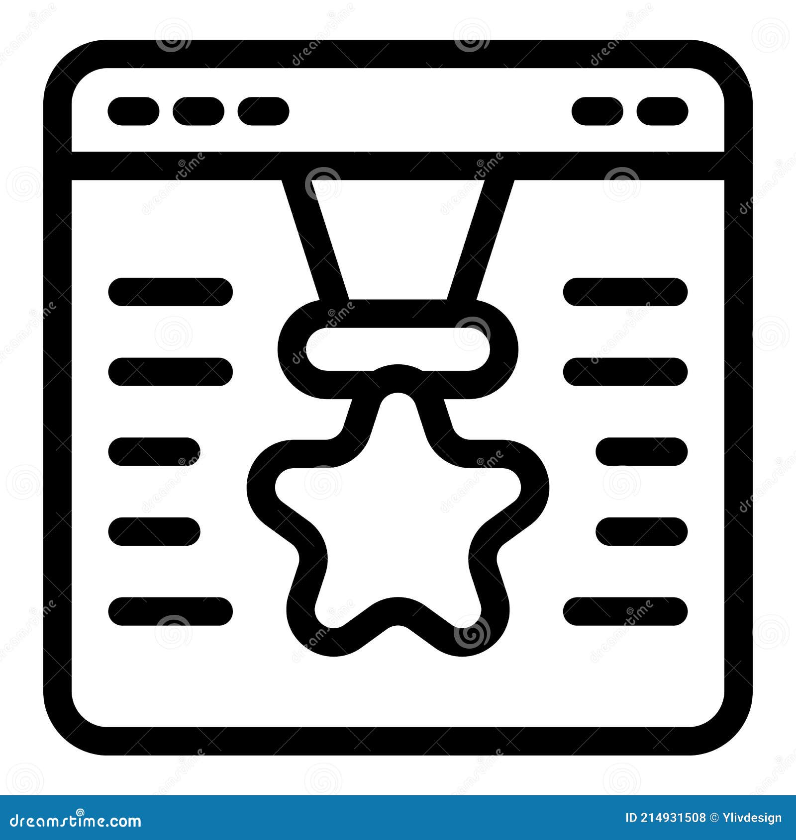 Web Ranking Icon, Outline Style Stock Vector - Illustration of network ...