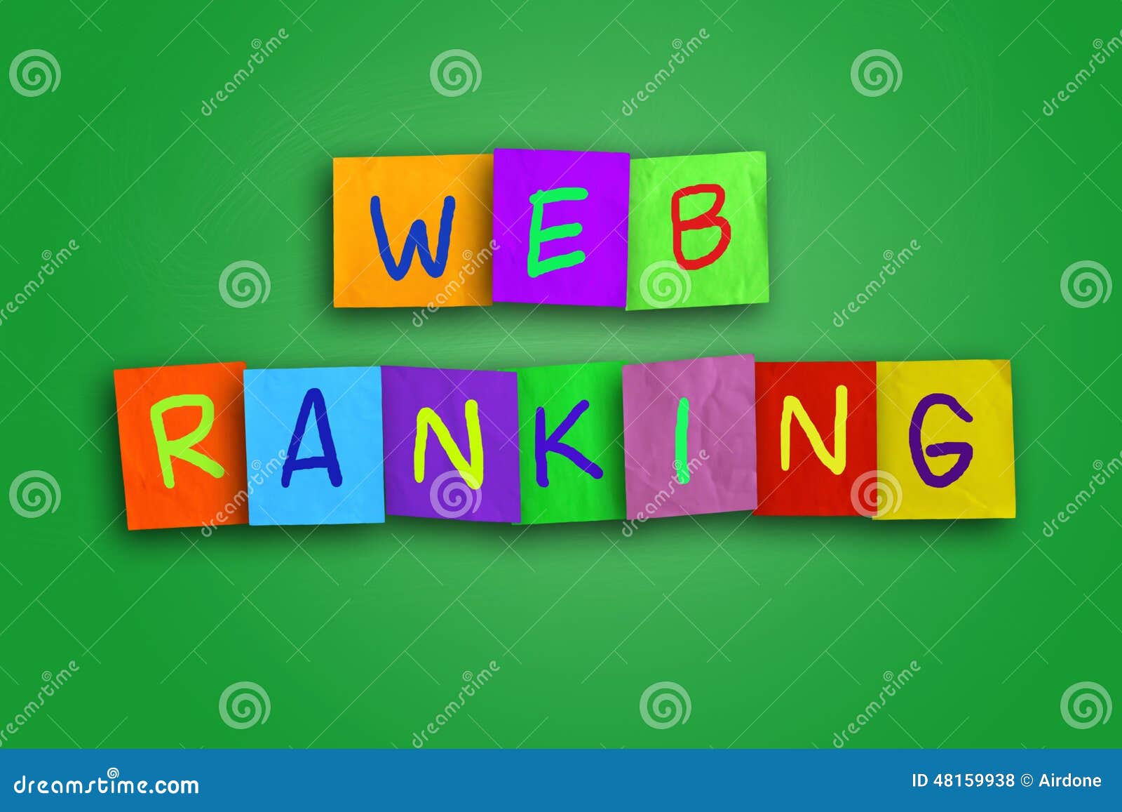 Web Ranking Internet Concept Stock Illustration - Illustration of ...
