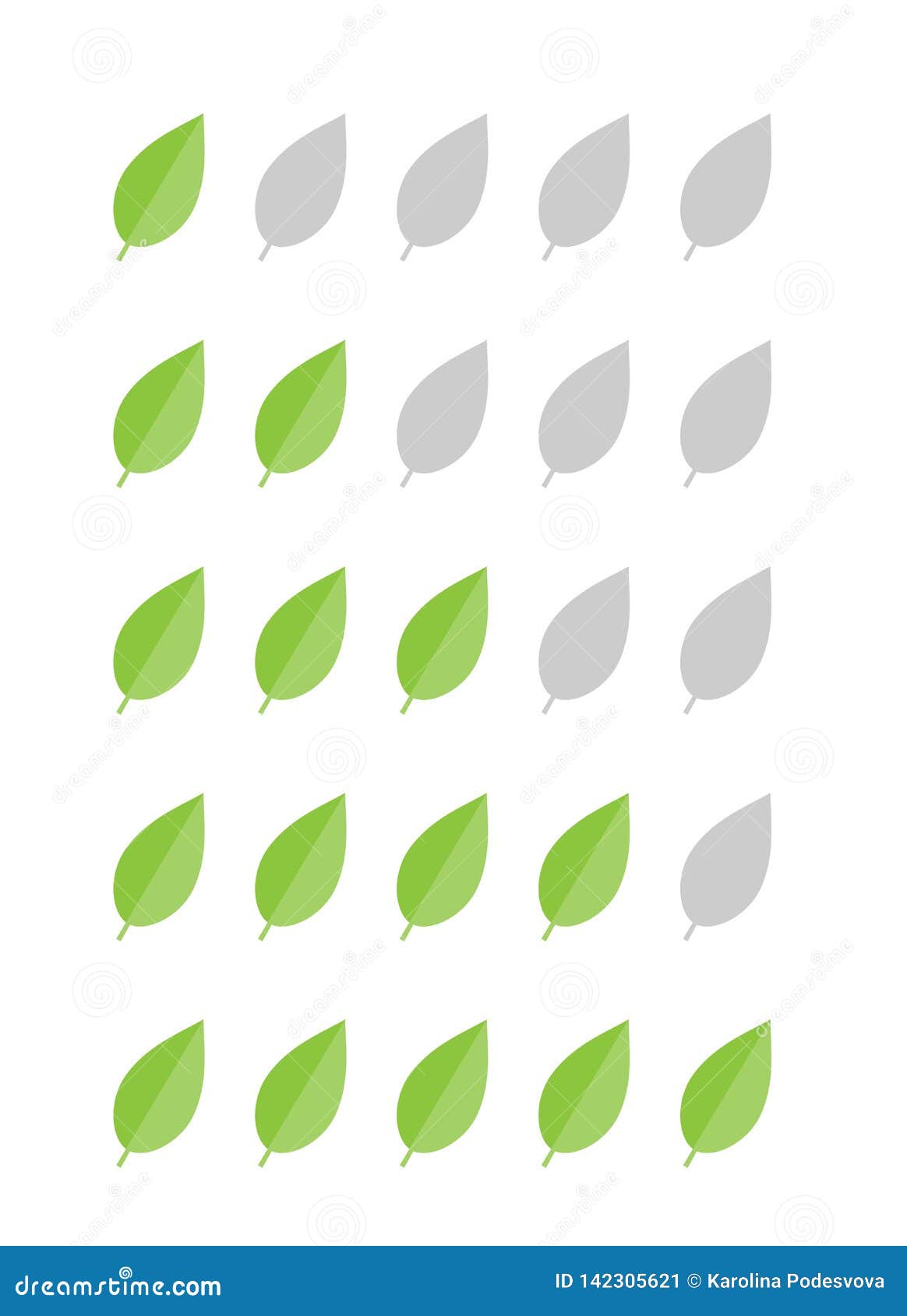 Ranking of the tea leaves stock illustration. Illustration of rating ...