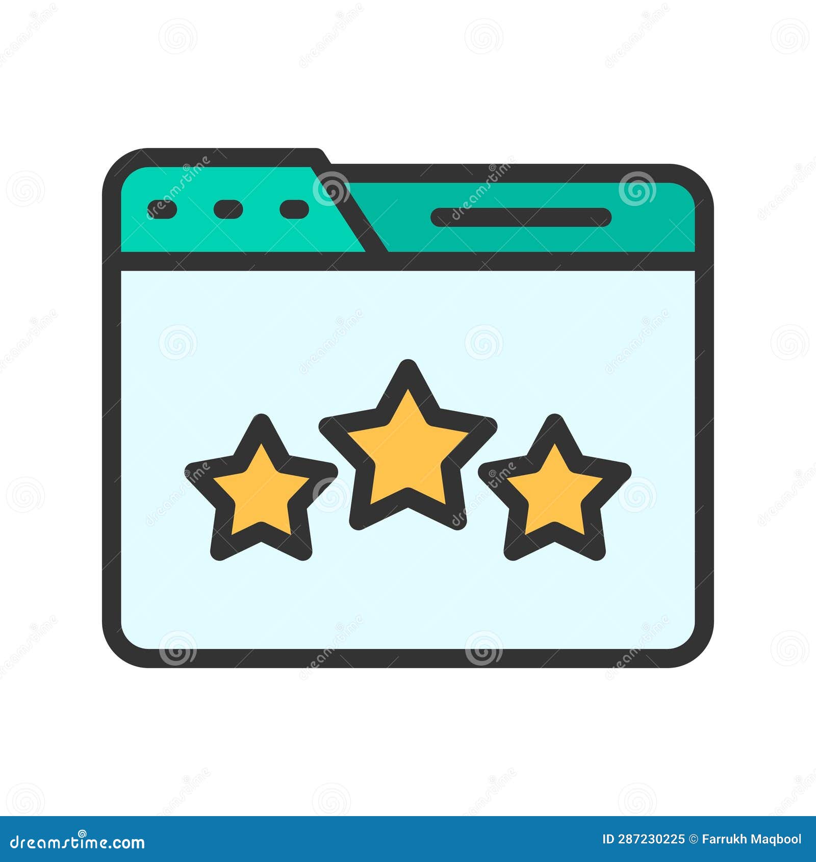 Web Rating Icon Image. stock illustration. Illustration of business ...