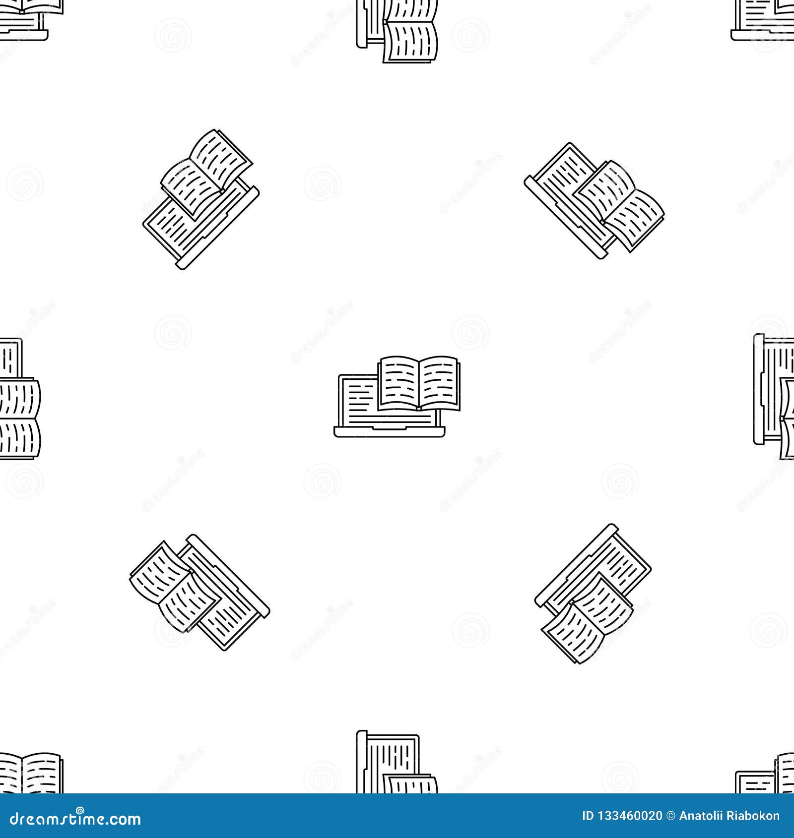 Web Reading Pattern Seamless Vector Stock Vector - Illustration of ...