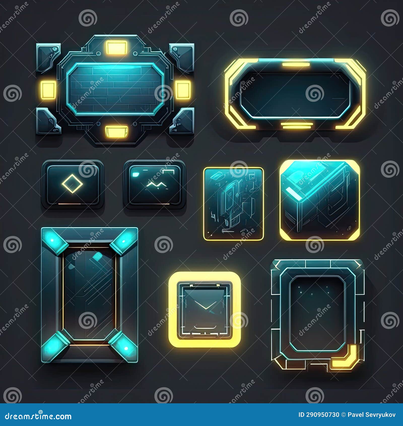 Web Rectangle Frame Game Ai Generated Stock Illustration - Illustration ...