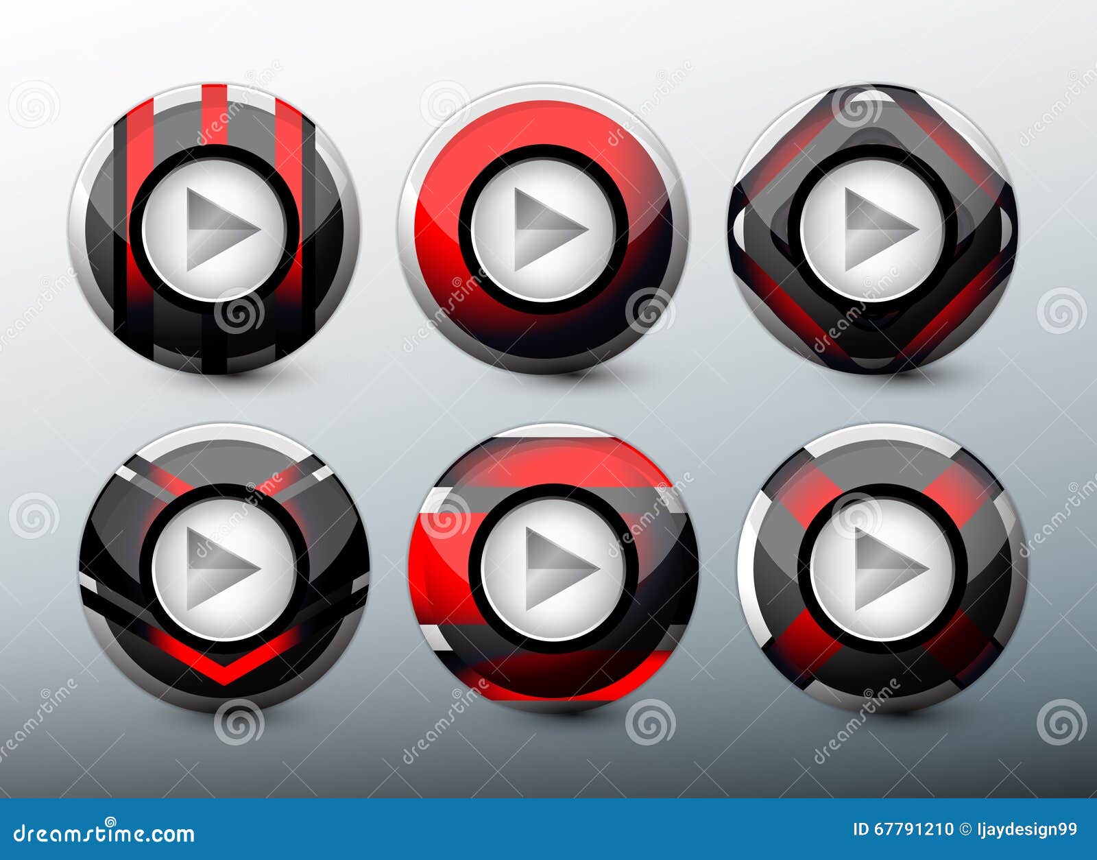 Web red buttons stock vector. Illustration of sign, design - 67791210