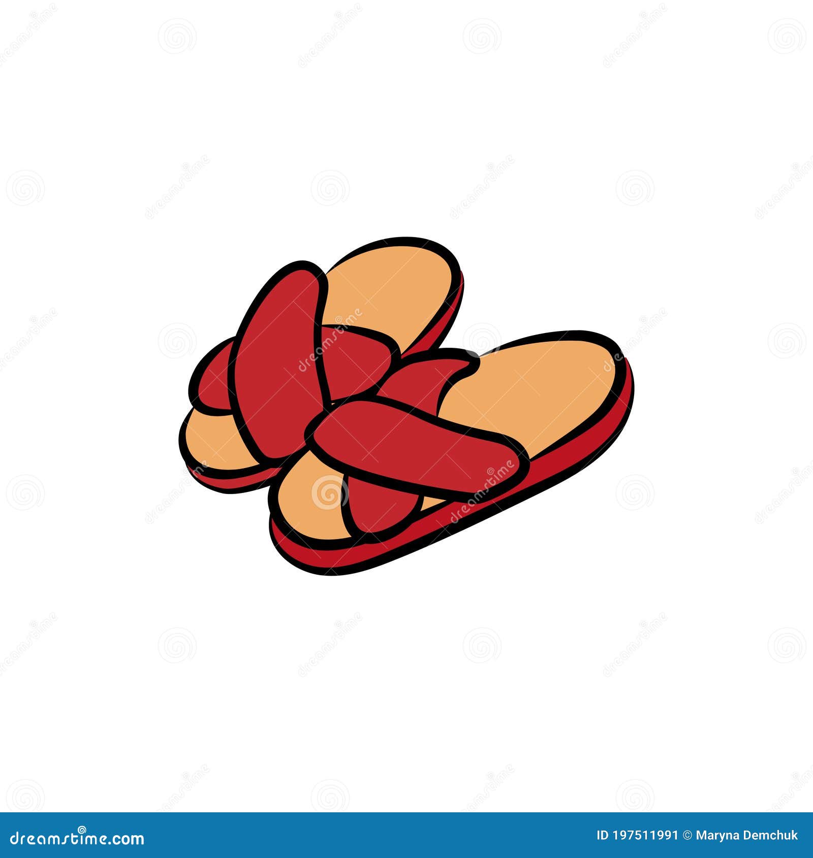Slippers. Vector Drawing | CartoonDealer.com #77050127