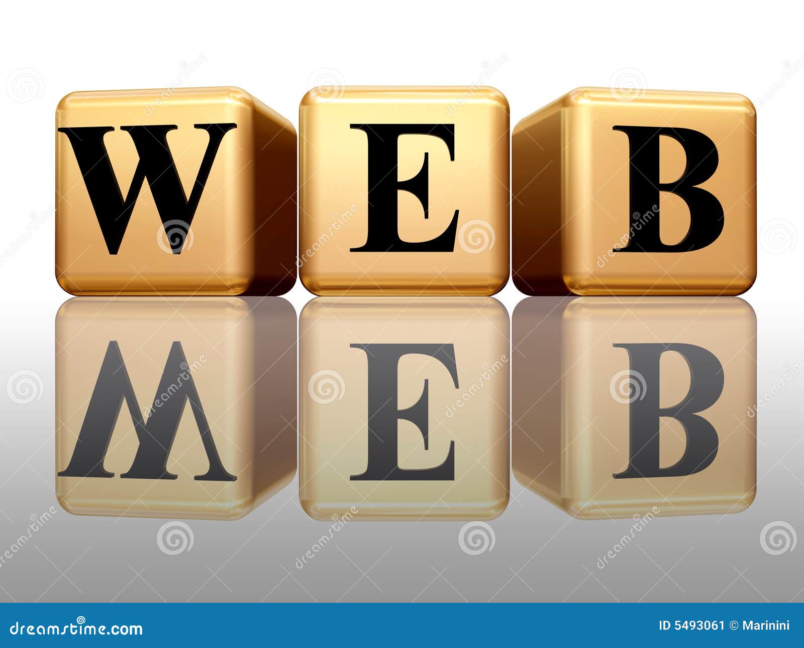 Web with reflection stock illustration. Illustration of design - 5493061