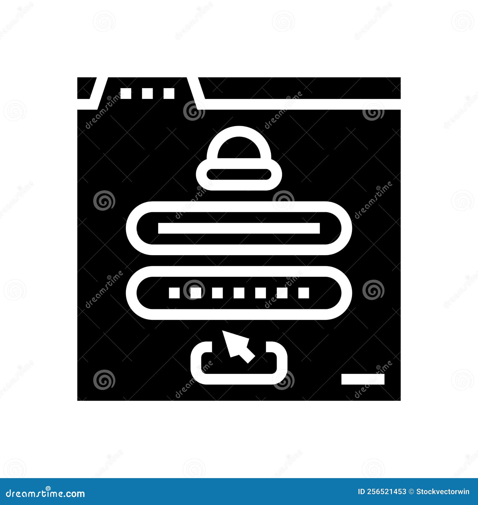 Web Registration Glyph Icon Vector Illustration Stock Vector ...