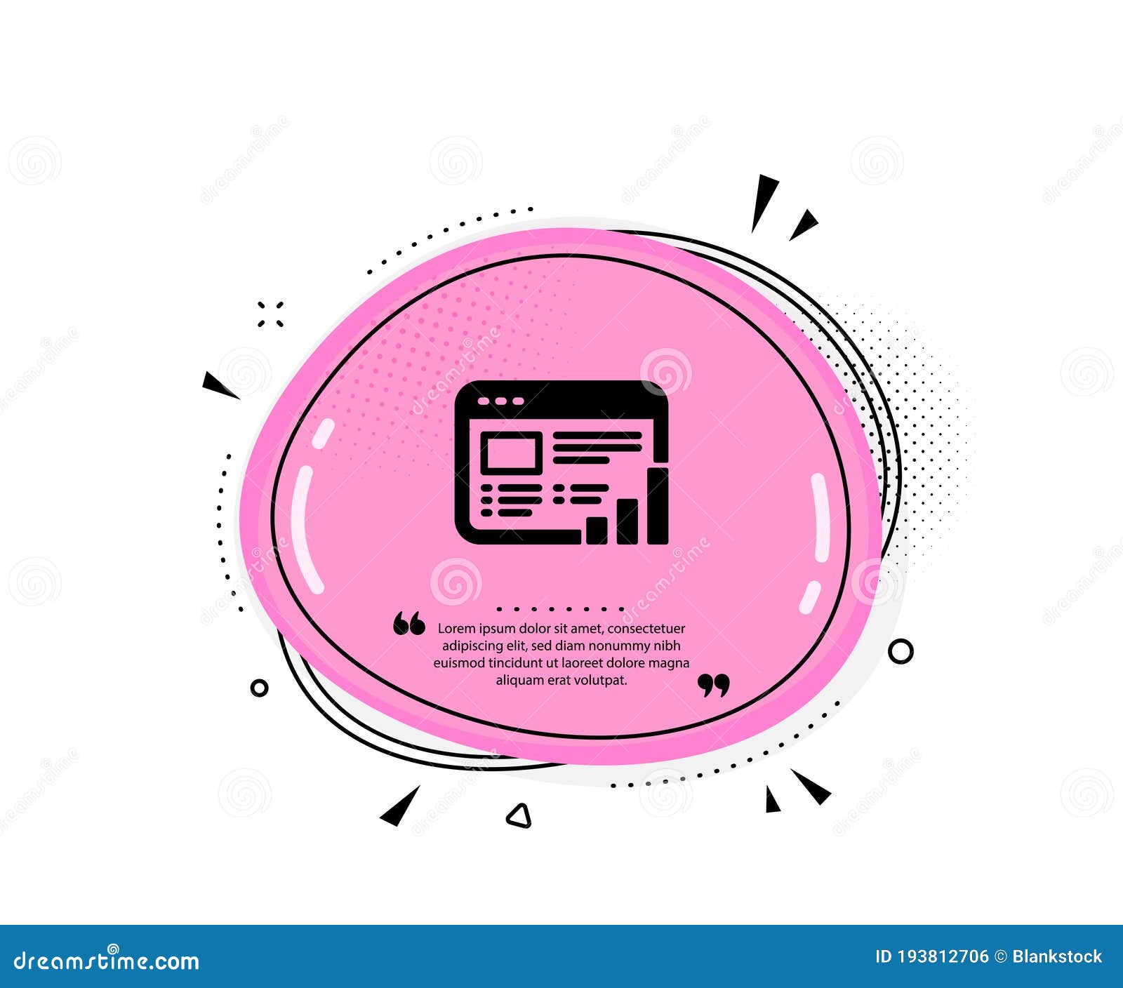 Web Report Icon. Column Graph Sign. Vector Stock Vector - Illustration ...
