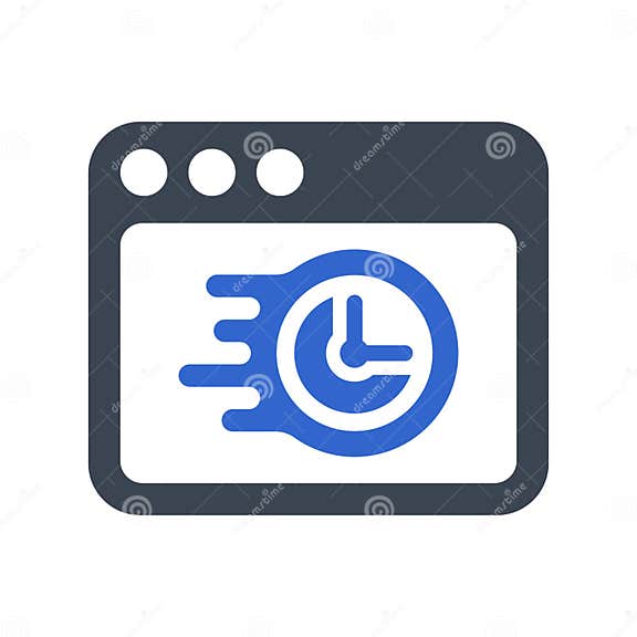 Web Response Time Icon stock vector. Illustration of icon - 326601768