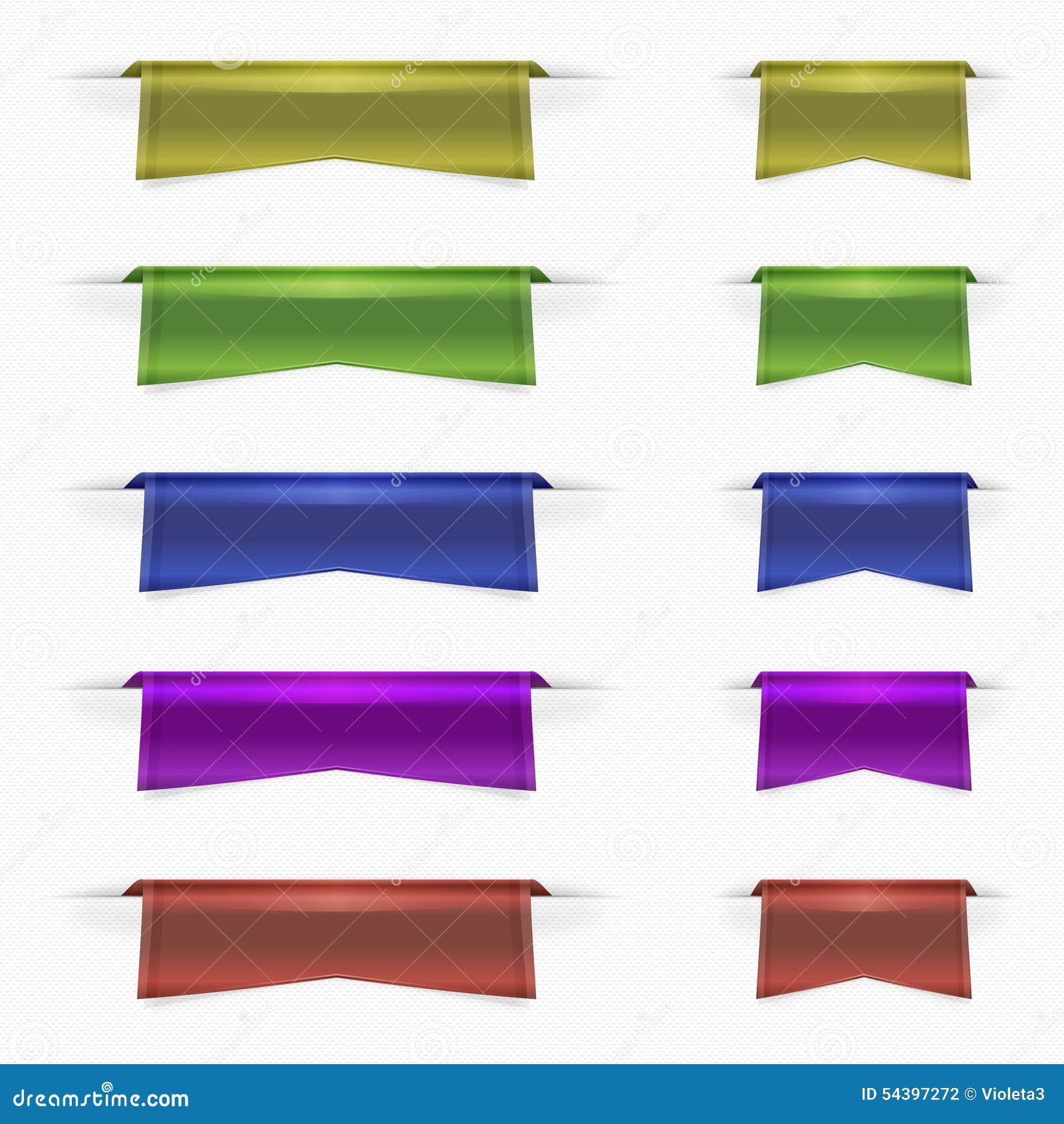 Web ribbons set stock vector. Illustration of ribbons - 54397272