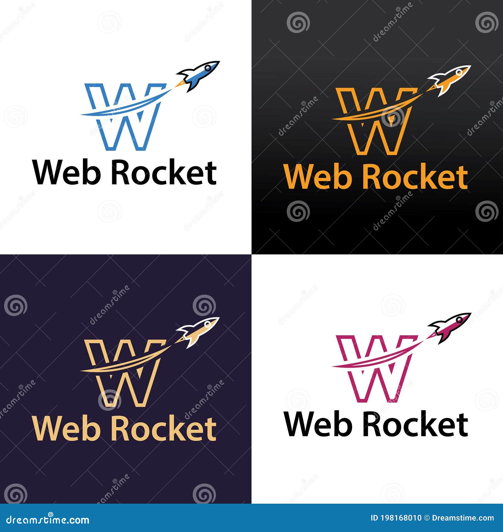 Web Rocket Icon stock vector. Illustration of logo, science - 198168010