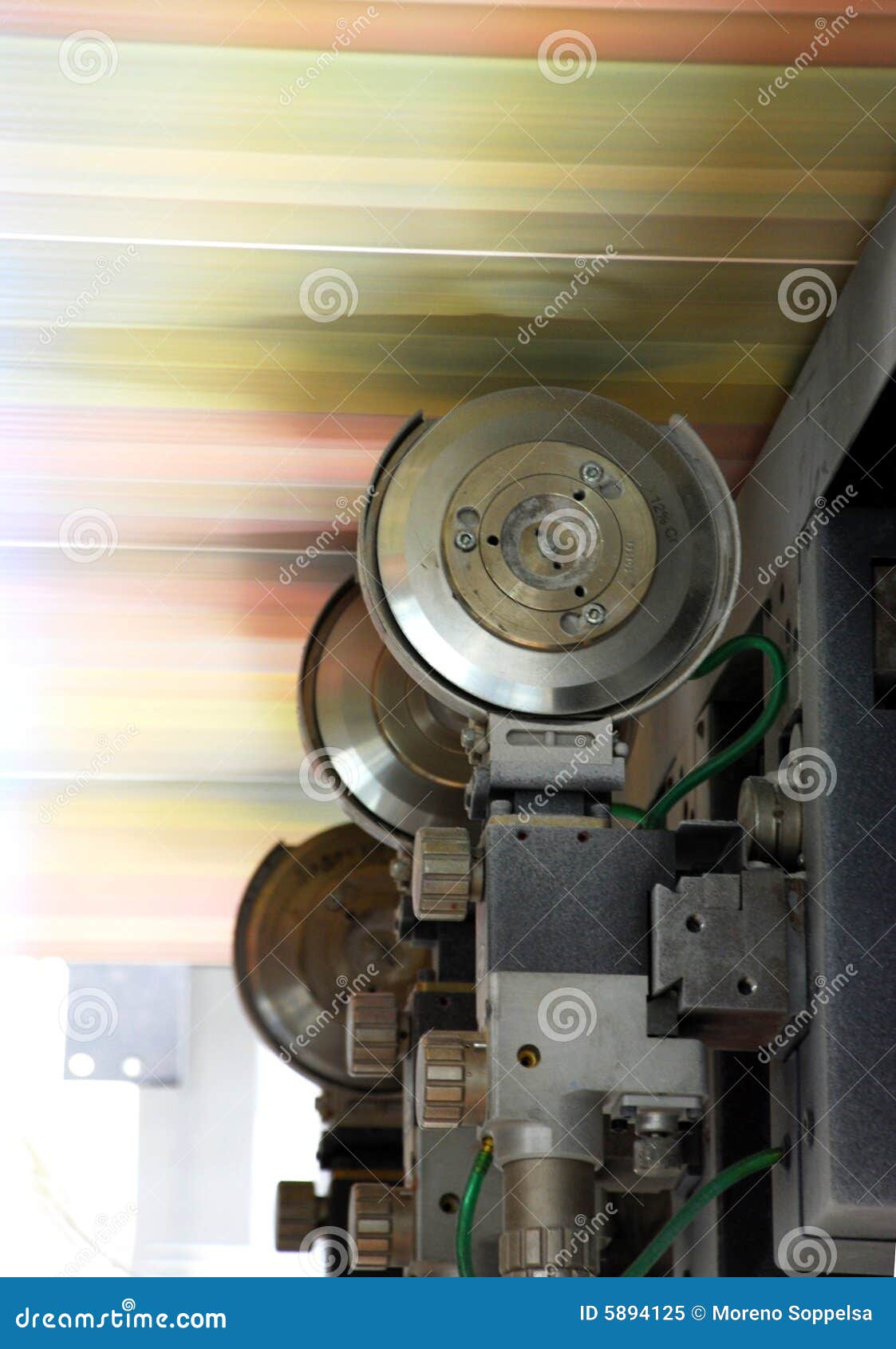 Web (rolls) Offset Press - Detail Stock Image - Image of journal, page ...
