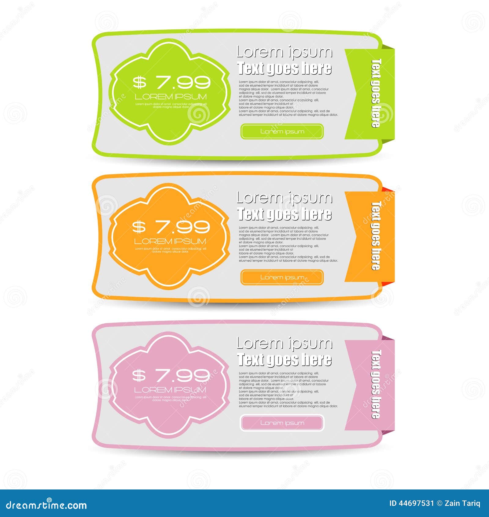 Web Sale or Discount Banners Stock Vector - Illustration of colorful ...