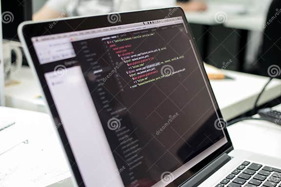 Web script stock image. Image of browser, laptop, buttons - 52517293