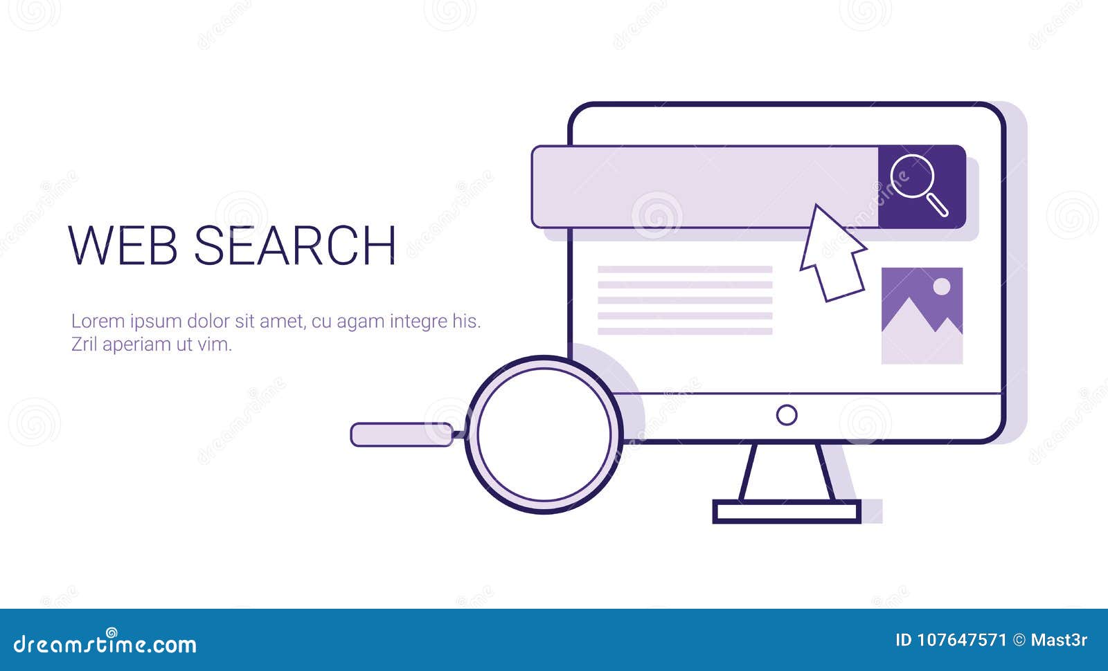 Web Search Browsing Business Concept Template Web Banner with Copy ...