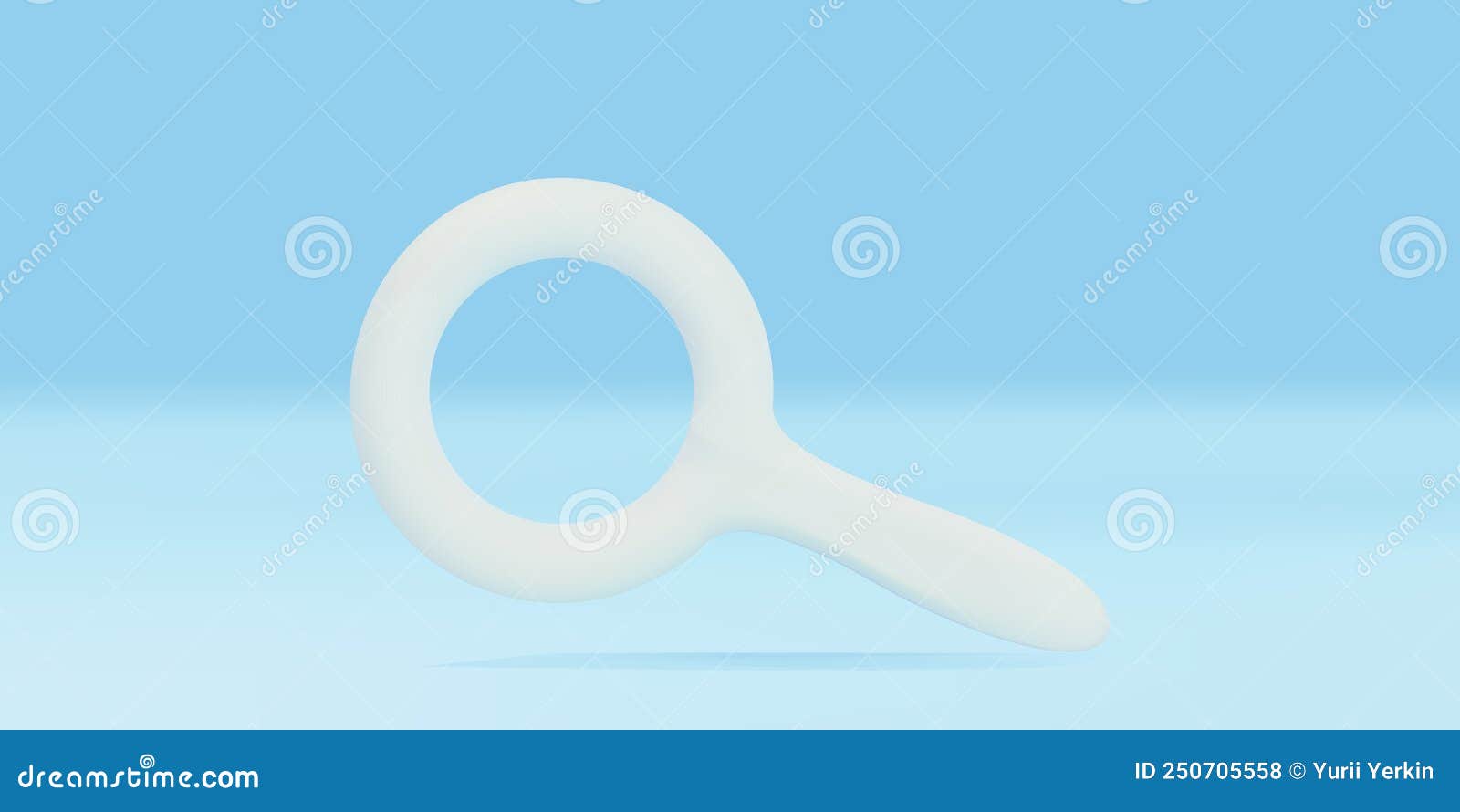 Web Search Magnifying Glass on a Blue Background. Vector Illustration ...