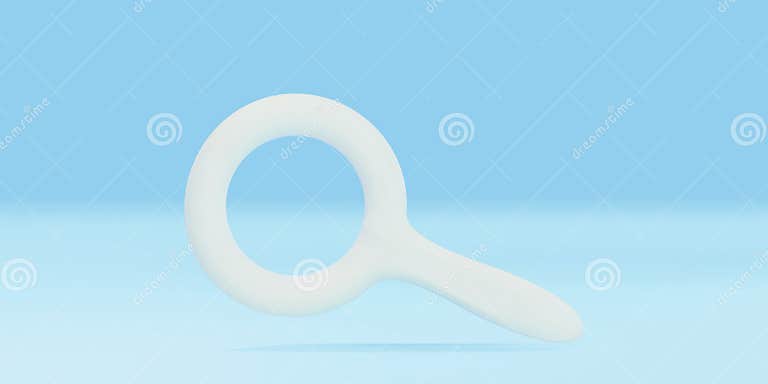 Web Search Magnifying Glass on a Blue Background. Vector Illustration ...