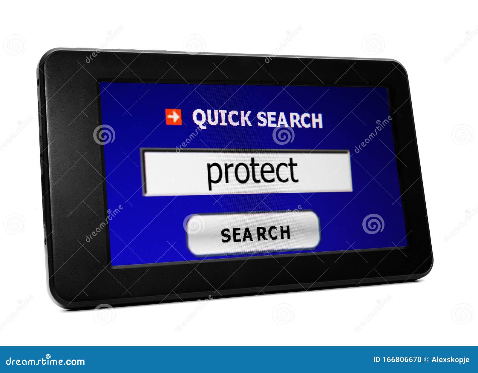 Web search for protection stock photo. Image of isolated - 166806670