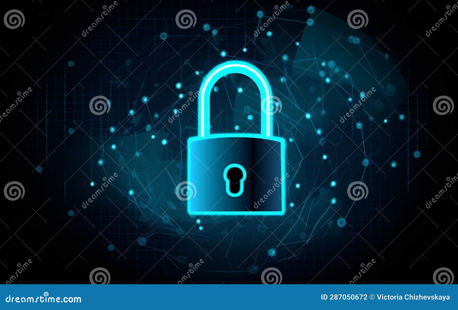 Protection Cyberspace Technology Lock Security Cyber Information ...