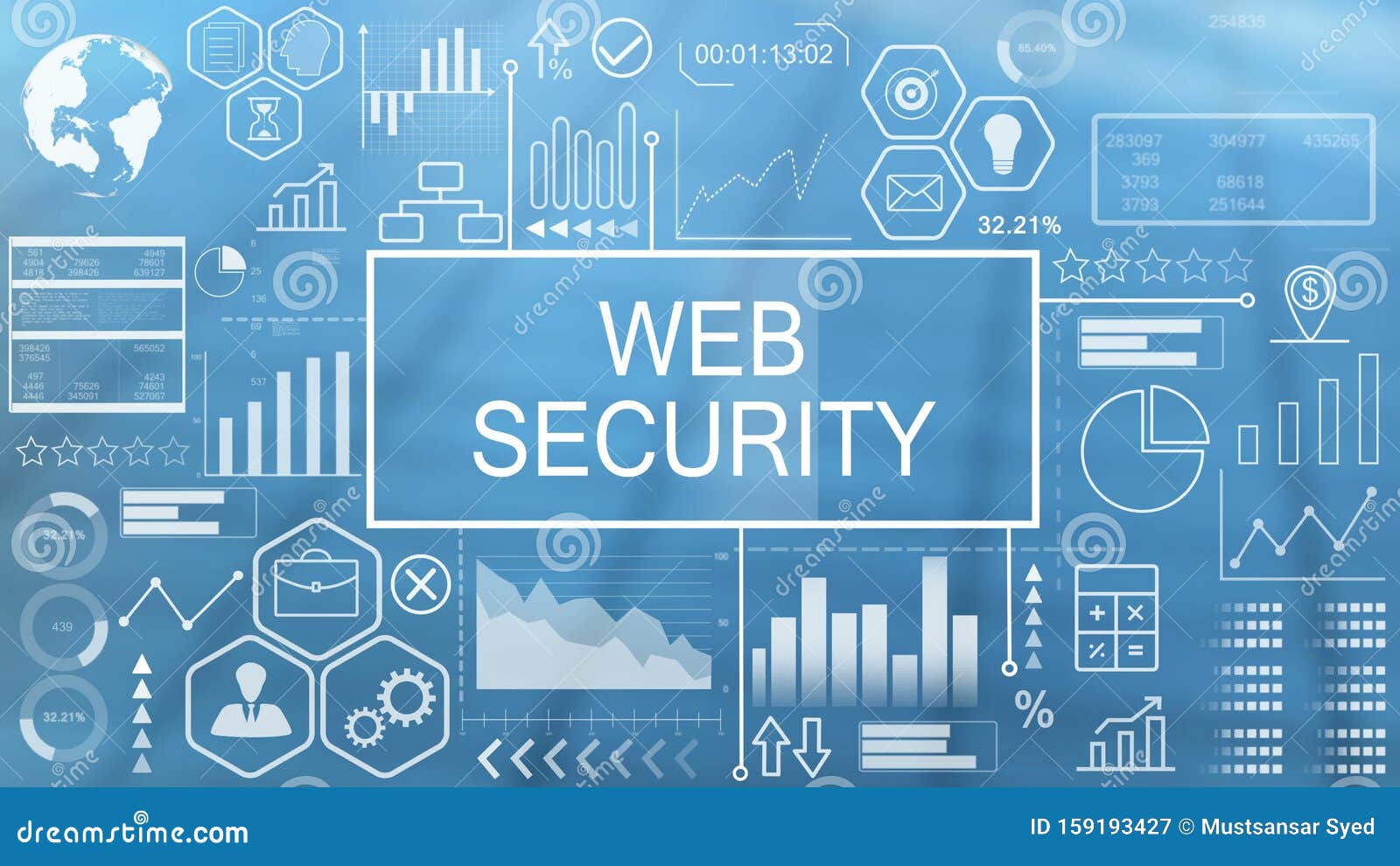 Web Security, Animated Typography Stock Video - Video of animated ...