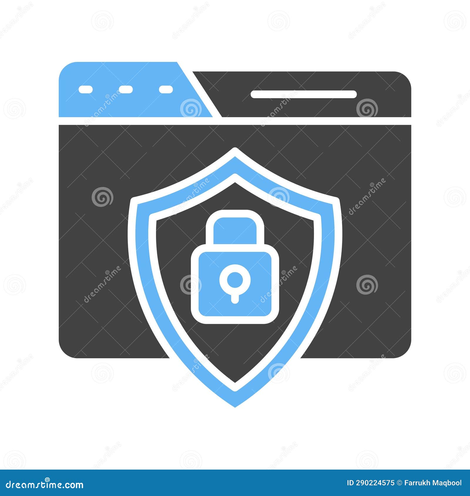Web Security Icon Image. stock illustration. Illustration of security ...