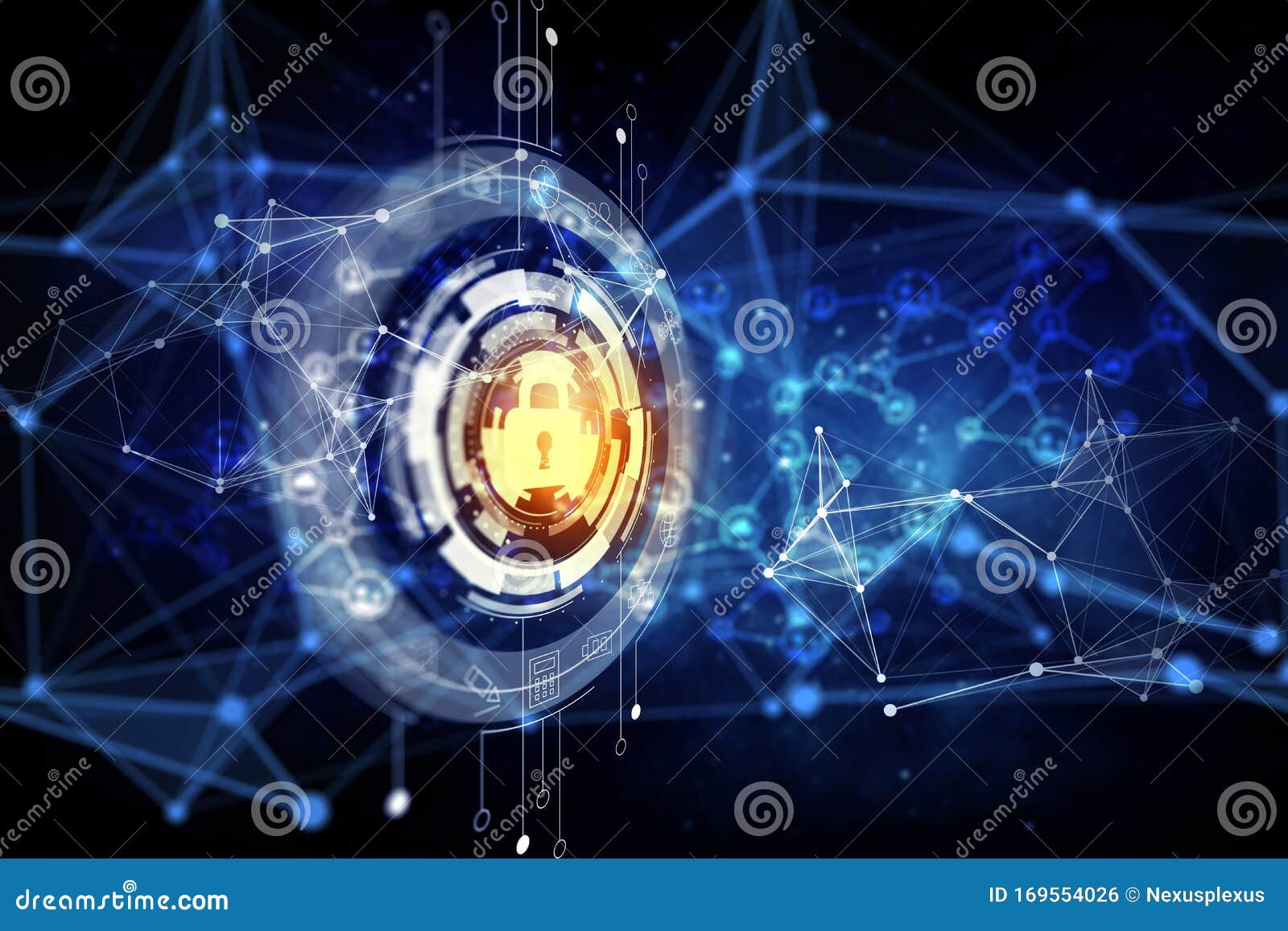 Web Security Icon . Mixed Media Stock Photo - Image of finger, icon ...