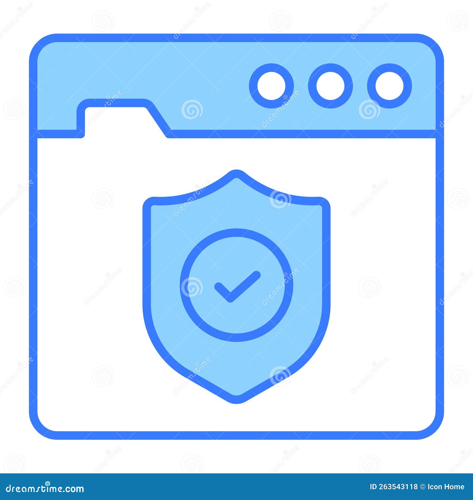 Web Security Icon Modern Illustration Stock Vector - Illustration of ...