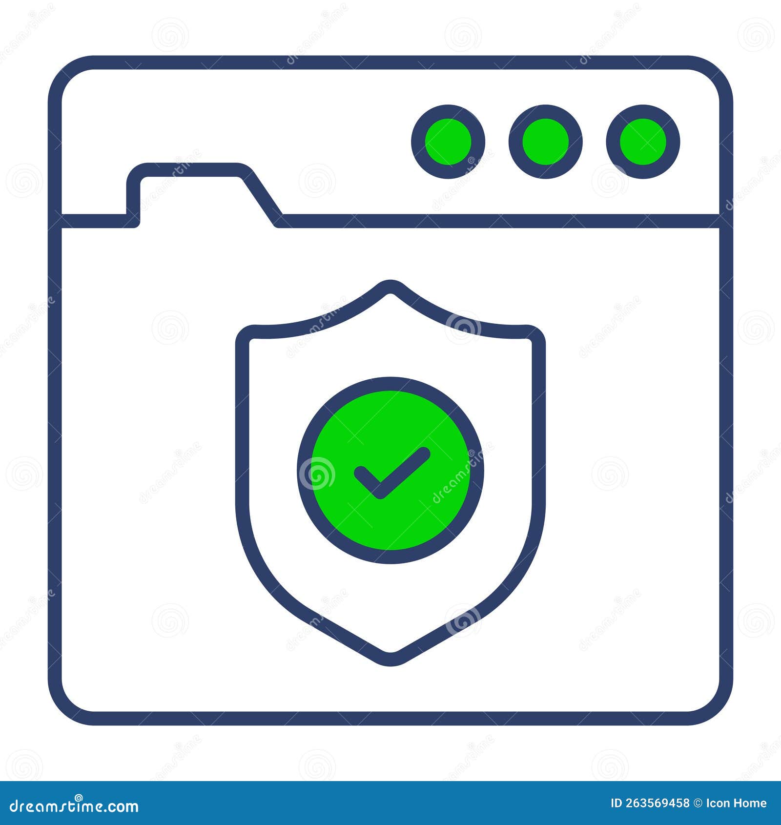 Web Security Icon Modern Illustration Stock Vector - Illustration of ...