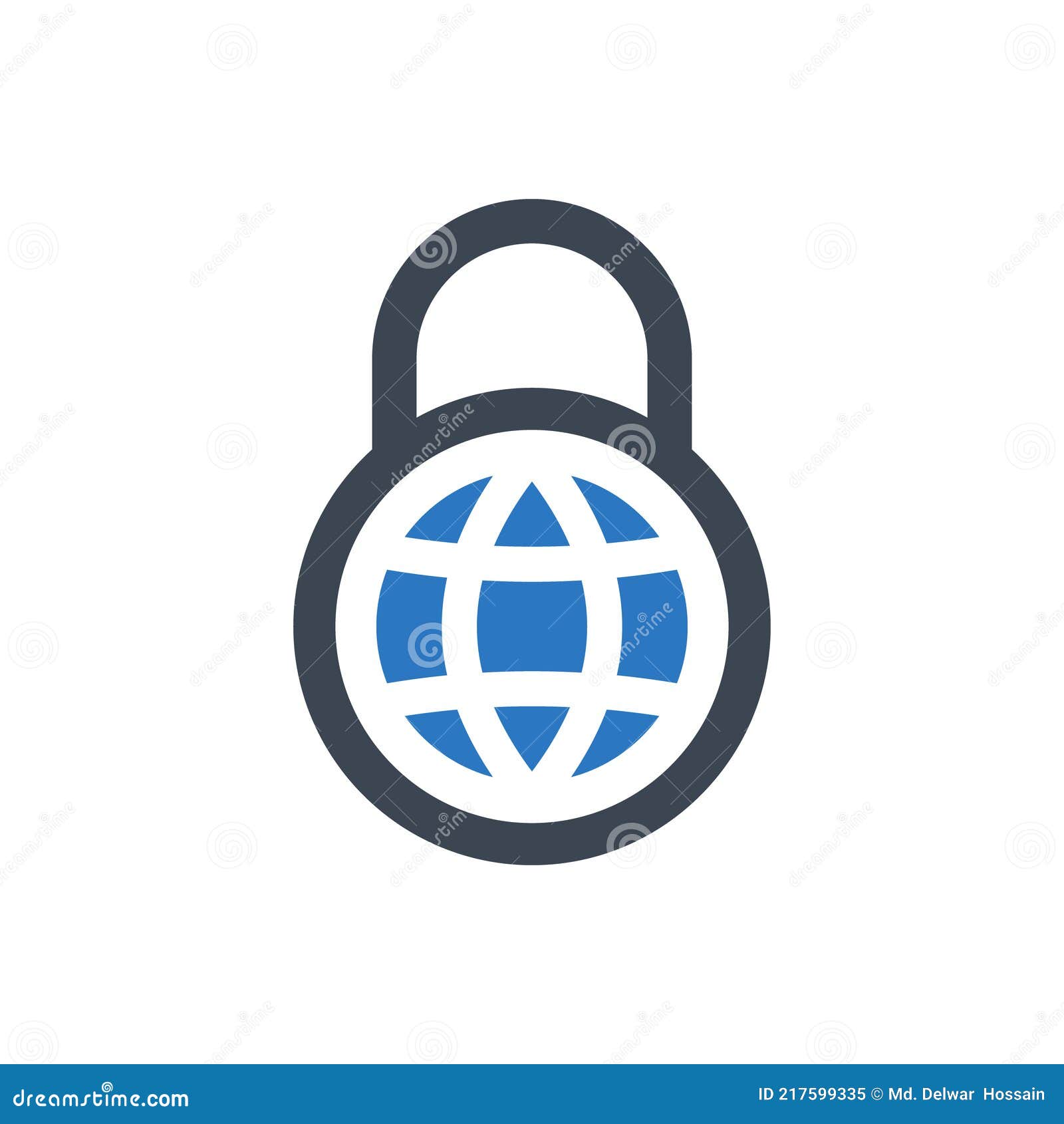 Web security icon stock vector. Illustration of symbol - 217599335