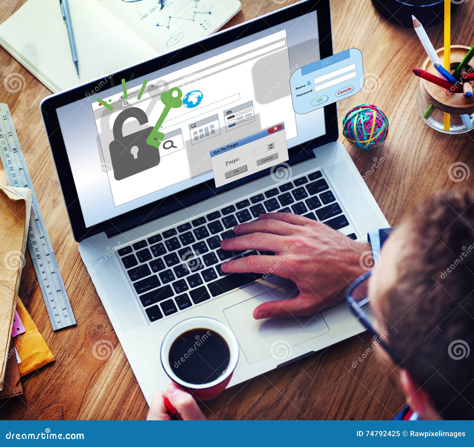 Web Security Internet Protection Safety Concept Stock Image - Image of ...