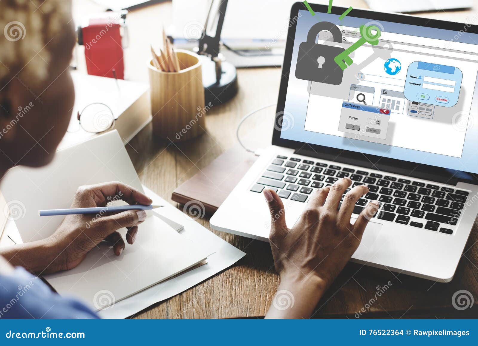 Web Security Internet Protection Safety Concept Stock Photo - Image of ...