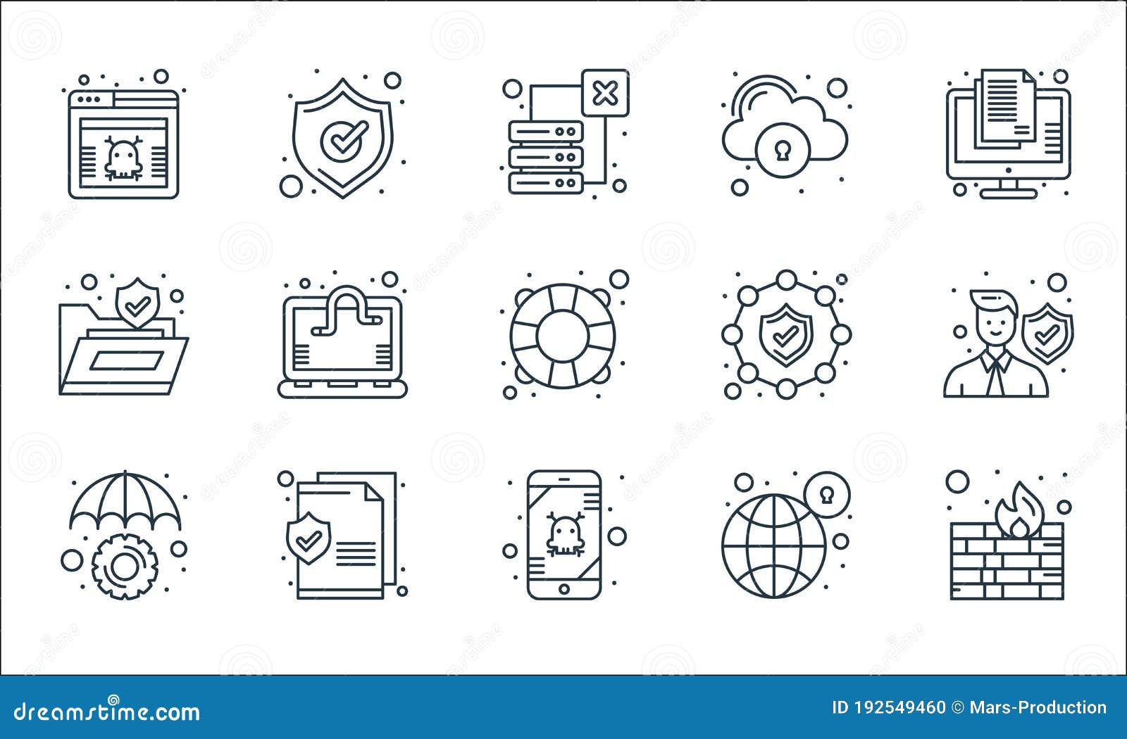 Firewalls Linear Icon. Modern Outline Firewalls Logo Concept On Vector ...