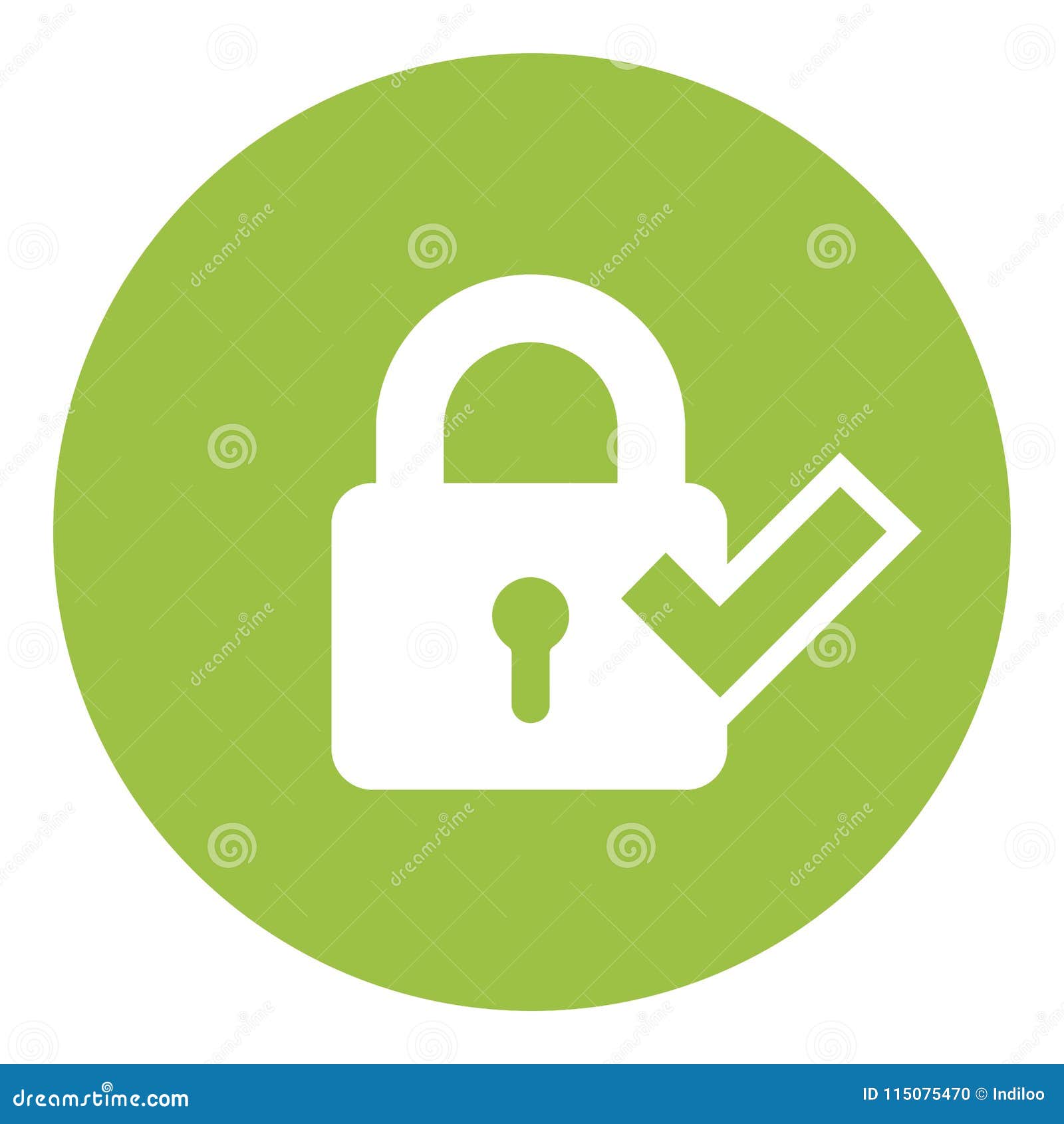 Web Security Lock Icon stock illustration. Illustration of stamp ...
