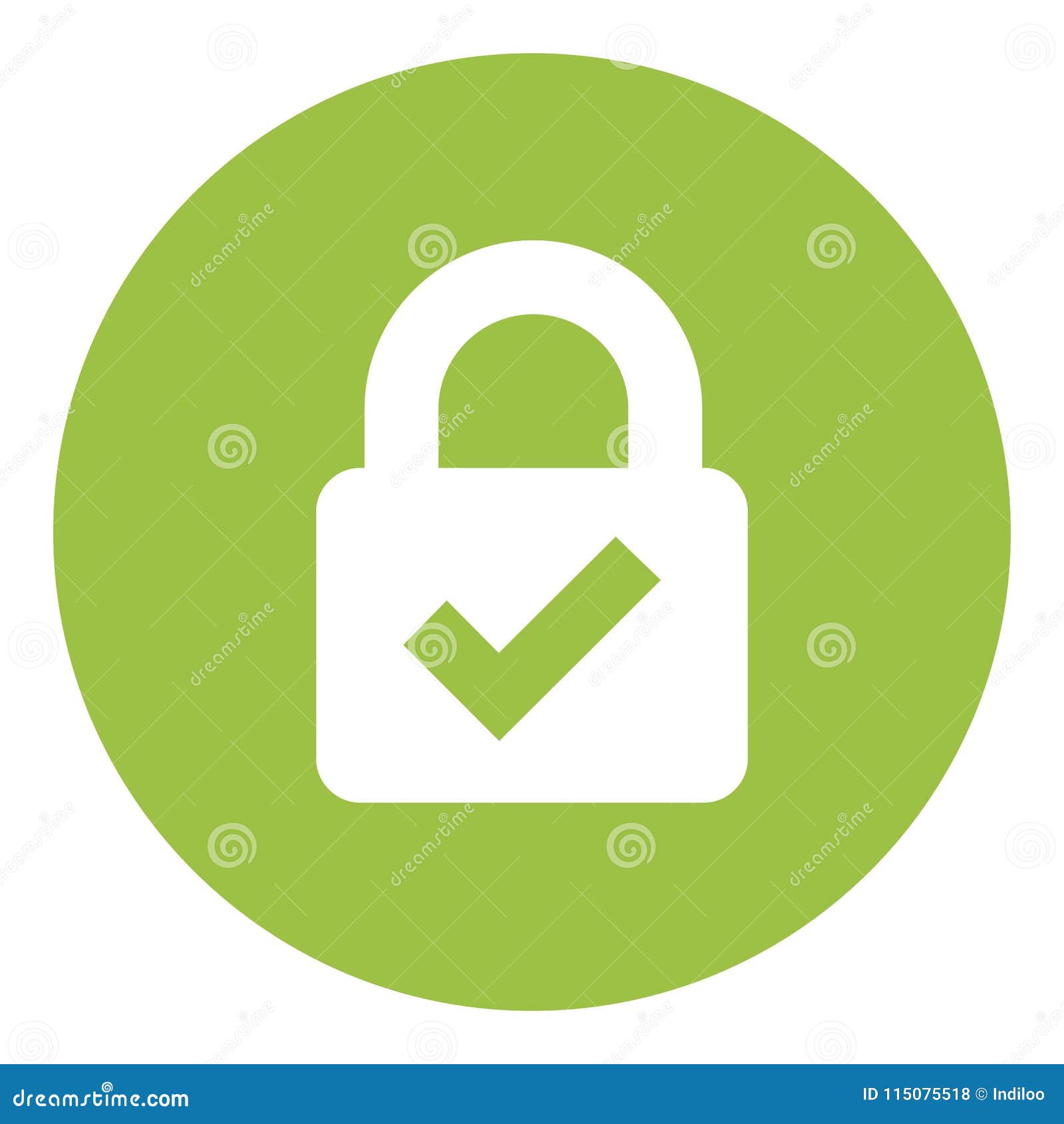 Web Security Lock Icon stock illustration. Illustration of correct ...
