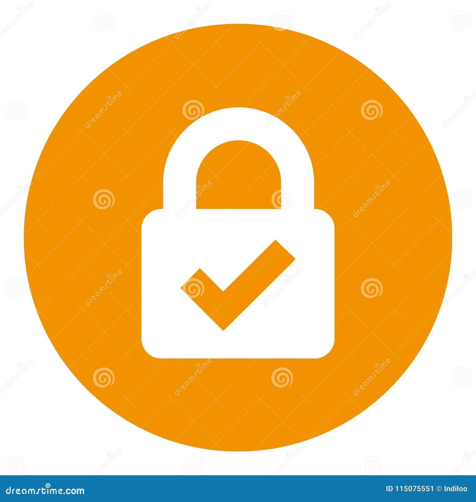 Web Security Lock Icon stock illustration. Illustration of protection ...