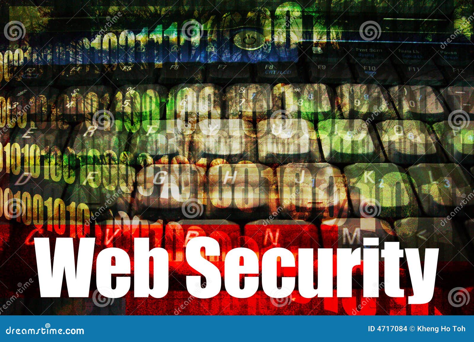 Web Security on a Technology Abstract Background Stock Illustration ...
