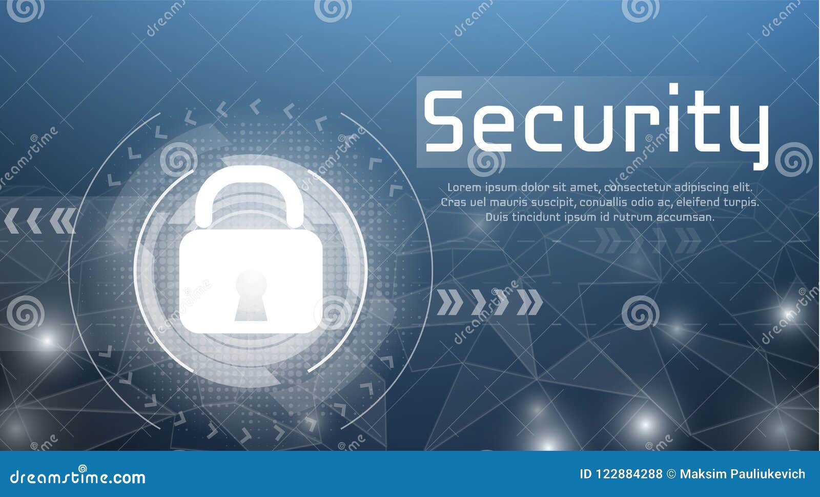 Web Security Technology Vector Illustration Stock Vector - Illustration ...