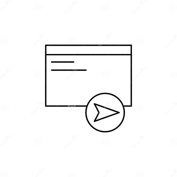 Web Send Email Message Icon Simple Line Outline Vector Of Information Transfer Icons For Ui